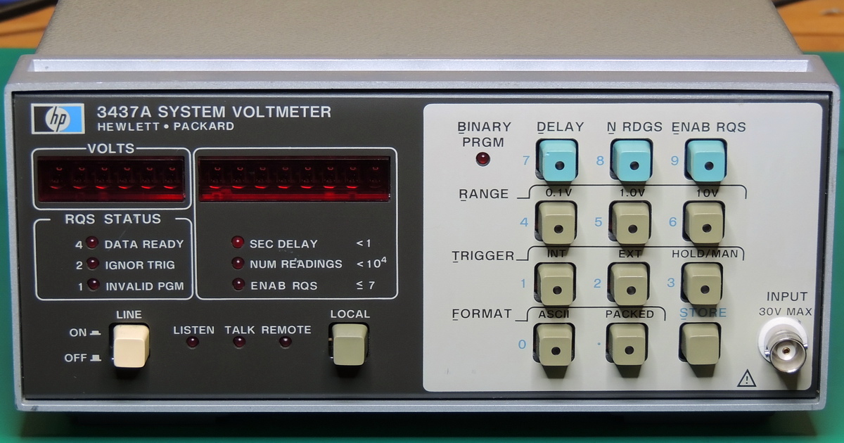 Hewlett Packard 3437A System Voltmeter - Barbouri's Electronics Projects