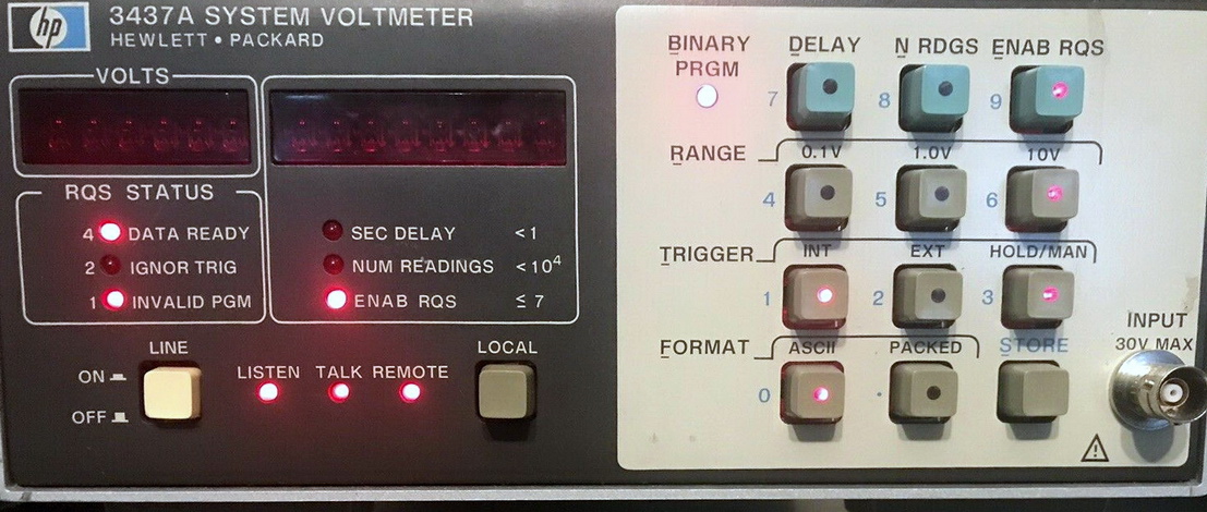 Hewlett Packard 3437A System Voltmeter - Barbouri's Electronics Projects